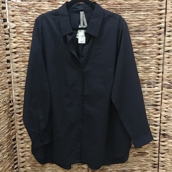 Penningtons | Tops | Penningtons Black Cotton Button Down Size X Bnwt ...